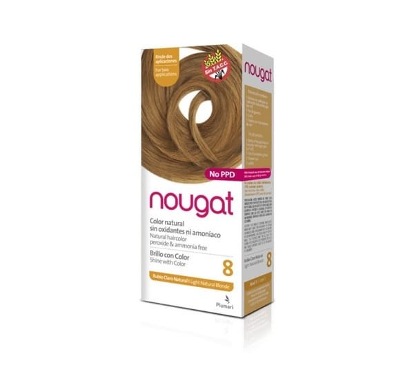 Nougat- Color Natural sin Oxidantes N°8 Rubio Claro Natural – La Casa ...