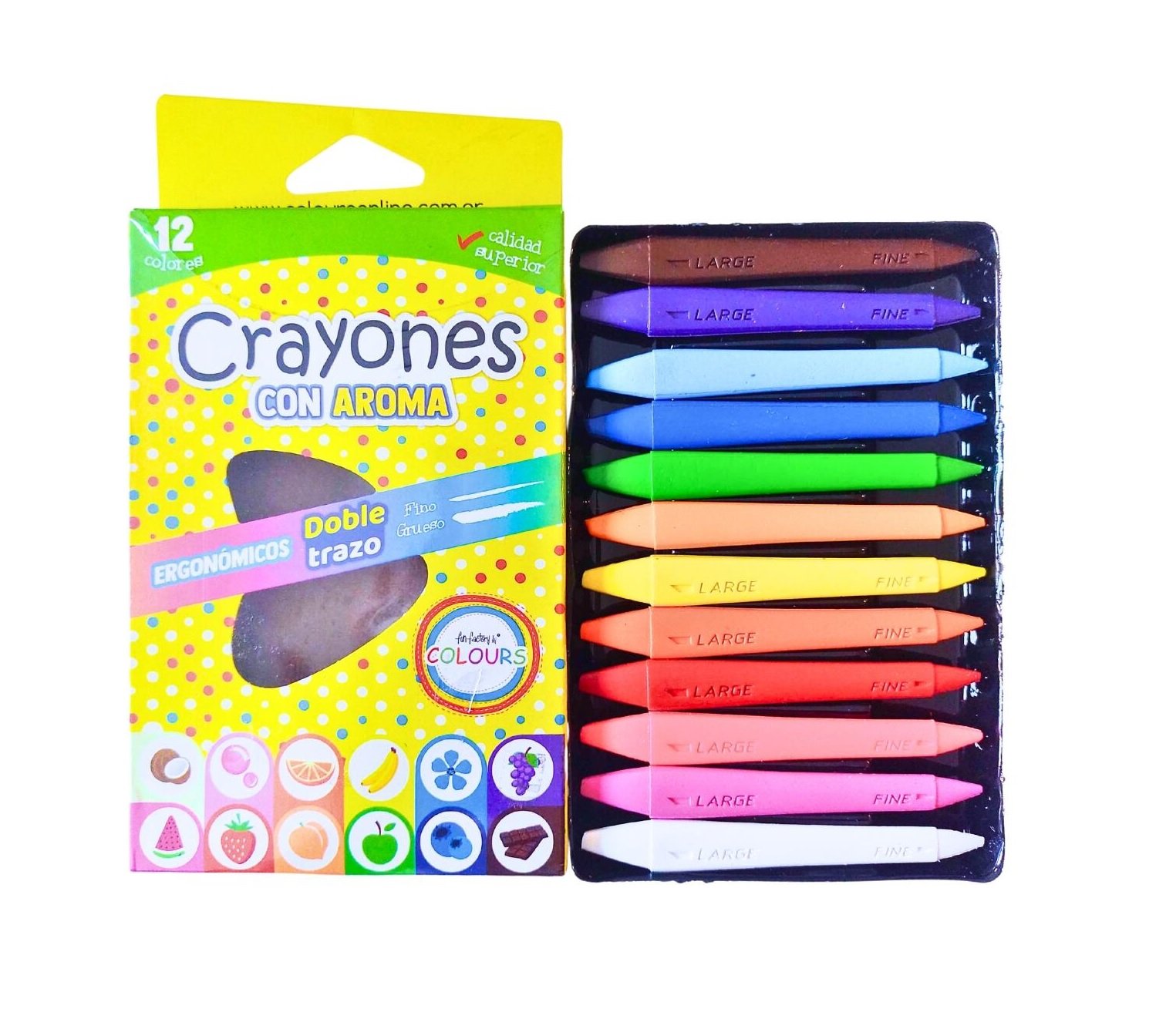 Crayones con Aroma x12 Doble Trazo – La Casa de Mamá